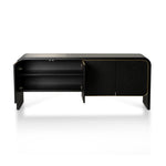 Boran 2m Buffet Unit - Textured Espresso Black | Interior Secrets