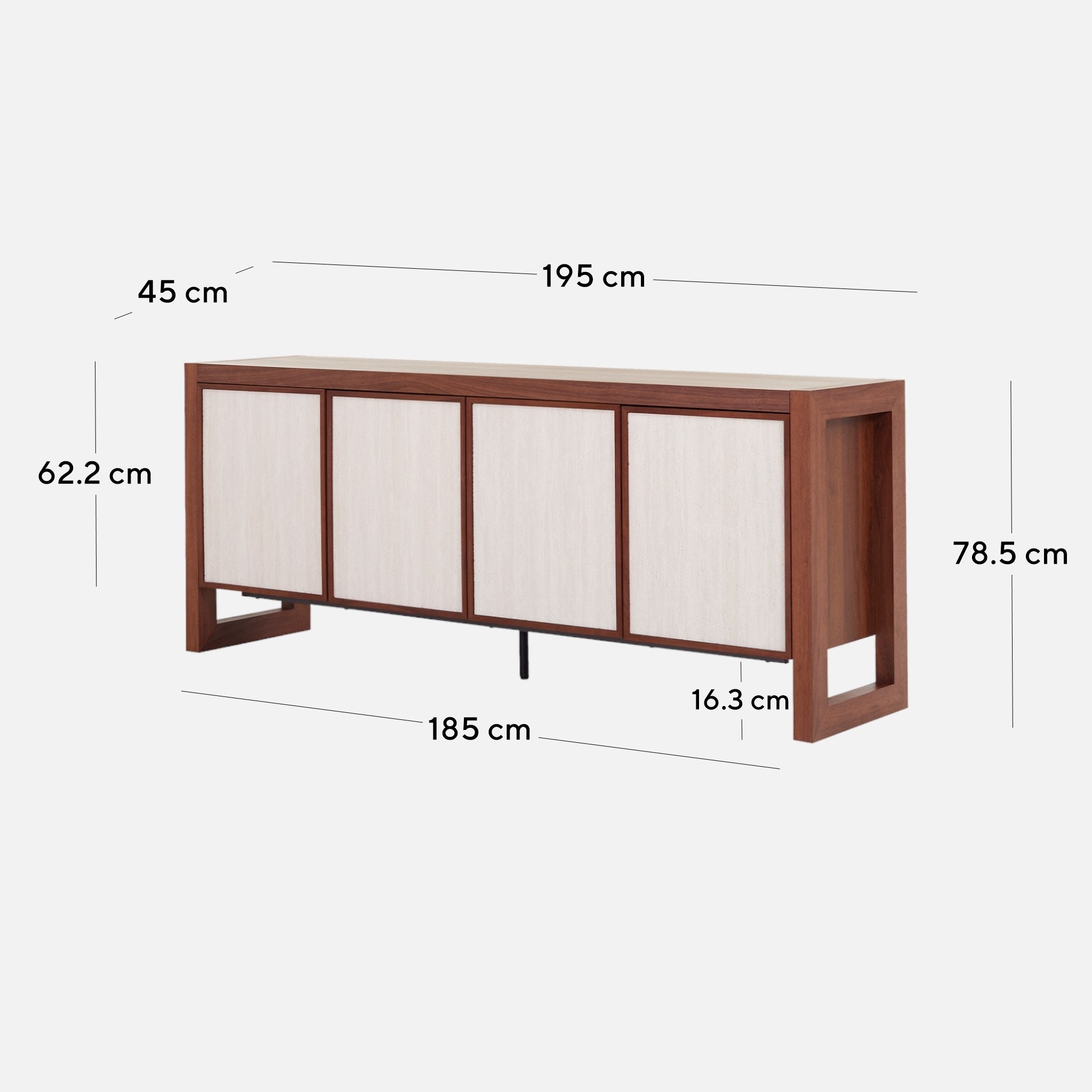 Cordula Sideboard Unit - Walnut | Interior Secrets