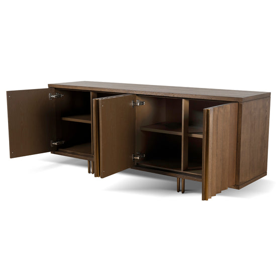 Roshan 2m Buffet Unit - Caramel Oak | Interior Secrets
