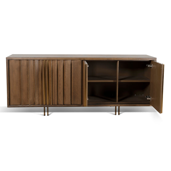 Roshan 2m Buffet Unit - Caramel Oak | Interior Secrets
