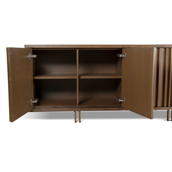Roshan 2m Buffet Unit - Caramel Oak | Interior Secrets