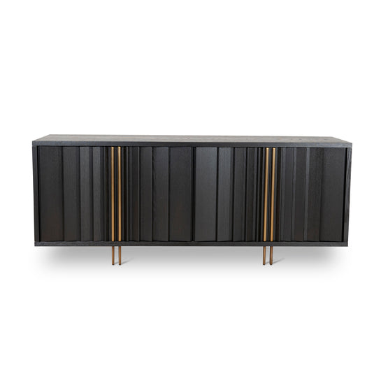 Roshan 2m Buffet Unit - Textured Espresso Black | Interior Secrets
