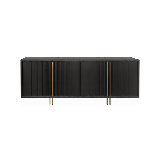 Roshan 2m Buffet Unit - Textured Espresso Black | Interior Secrets