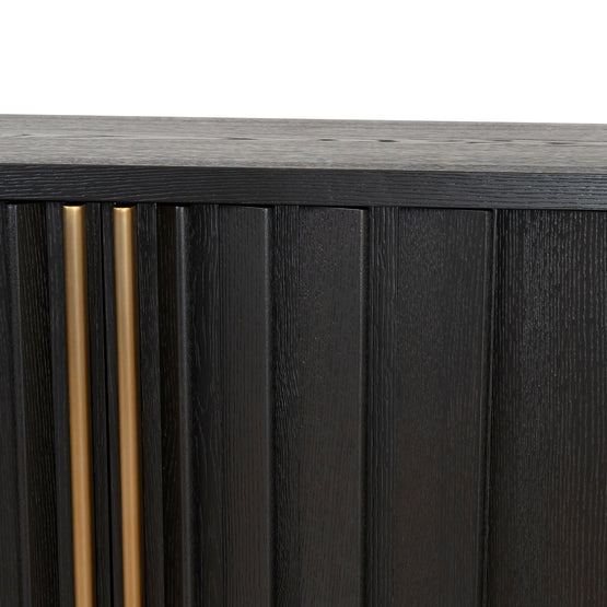 Roshan 2m Buffet Unit - Textured Espresso Black | Interior Secrets