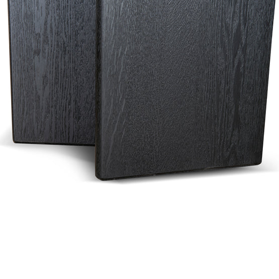 Roshan 3m Pill Shape Dining Table - Textured Espresso Black | Interior ...