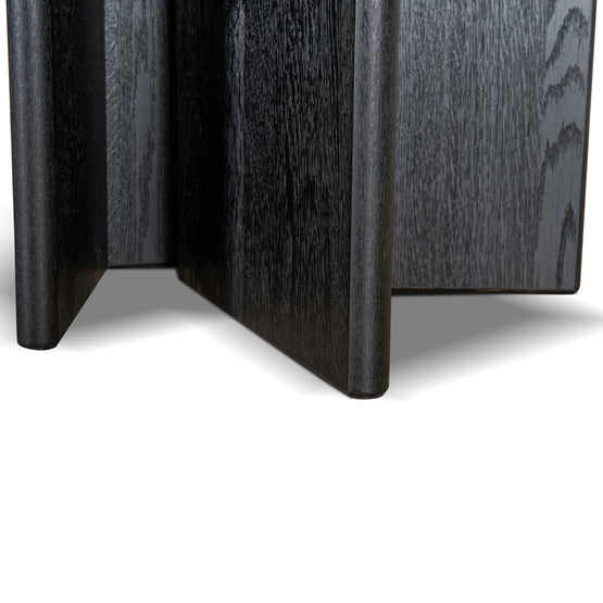 Roshan 3m Pill Shape Dining Table - Textured Espresso Black | Interior ...