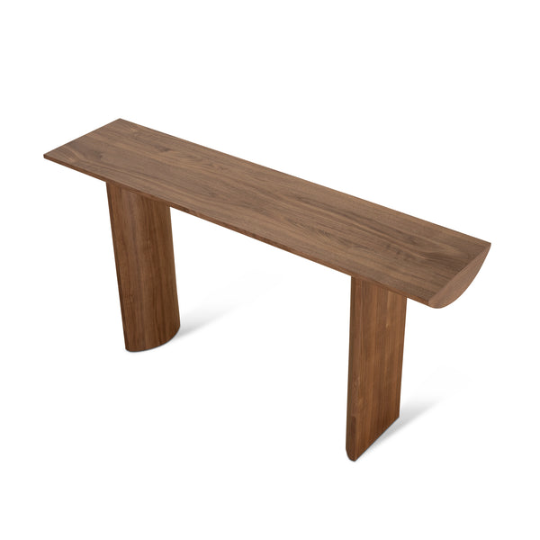 Torild 1.6m Console Table - Walnut Veneer | Interior Secrets