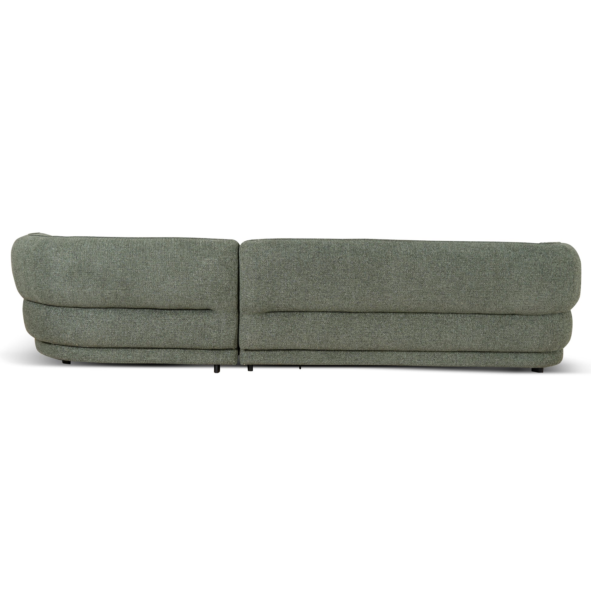 Rowe Right Chaise Sofa - Coral Dark Green | Interior Secrets