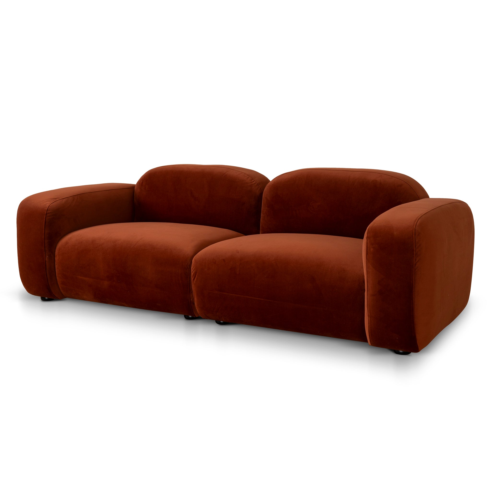 Soma 3 Seater Sofa - Umber Orange | Interior Secrets