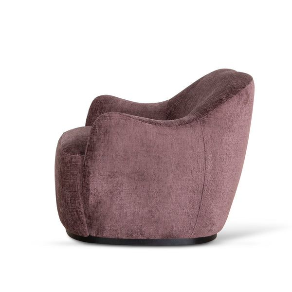 Alvis Fabric Armchair - Plum | Interior Secrets