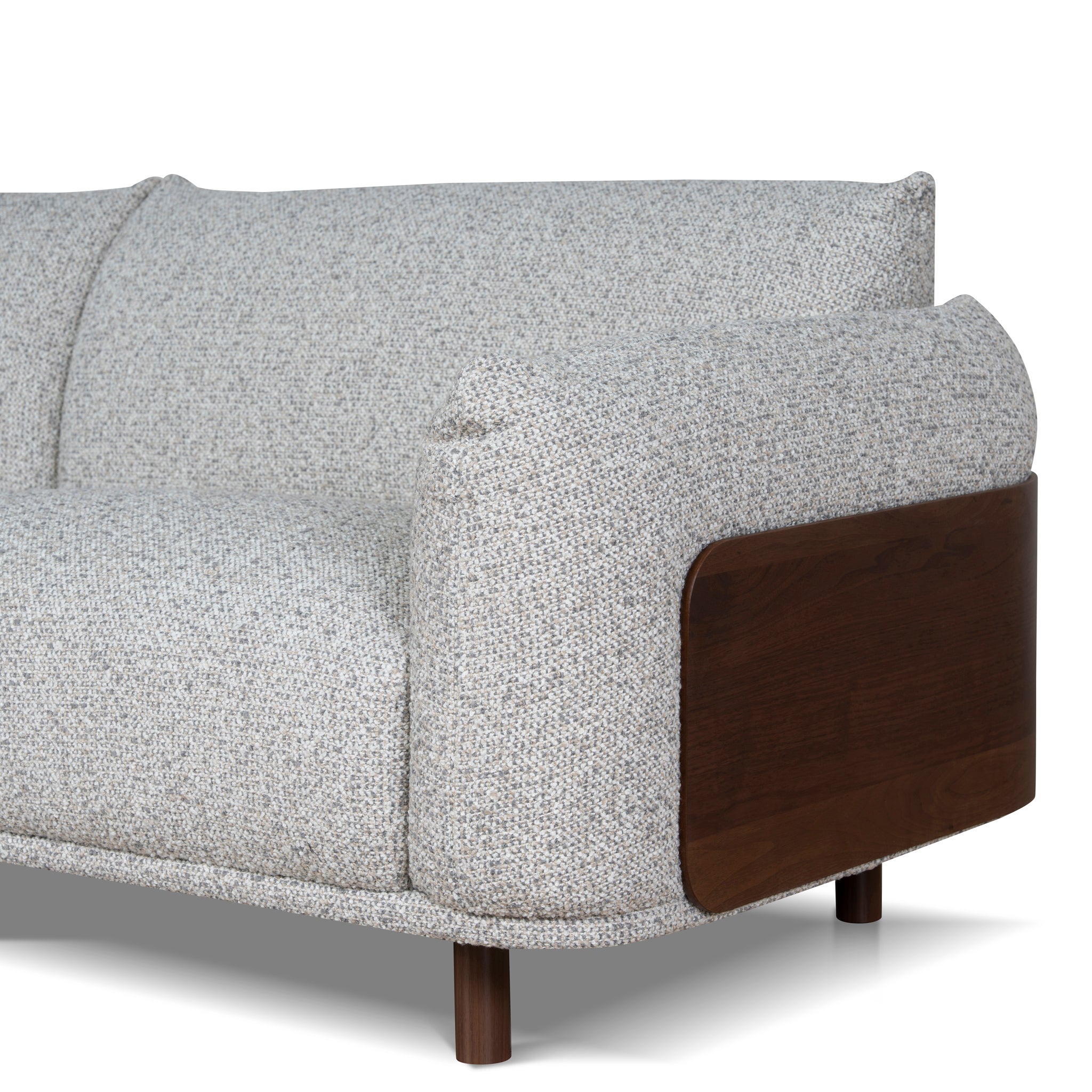 Prisha 3 Seater Sofa - Noah Silver Lining | Interior Secrets