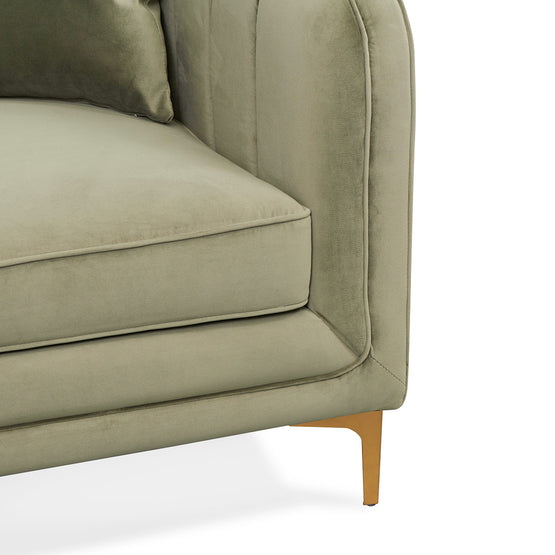 Scott 3 Seater Fabric Sofa - Elegant Sage | Interior Secrets
