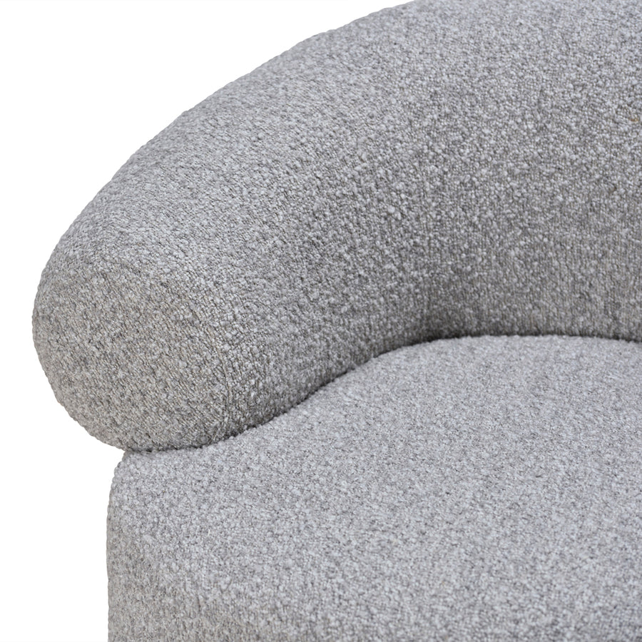 Caradoc Armchair - Light Grey Boucle | Interior Secrets
