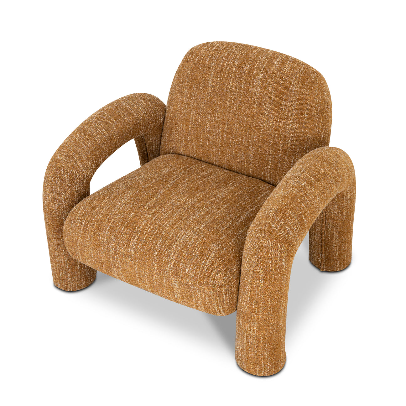 Nico Fabric Armchair - Ginger Brown | Interior Secrets