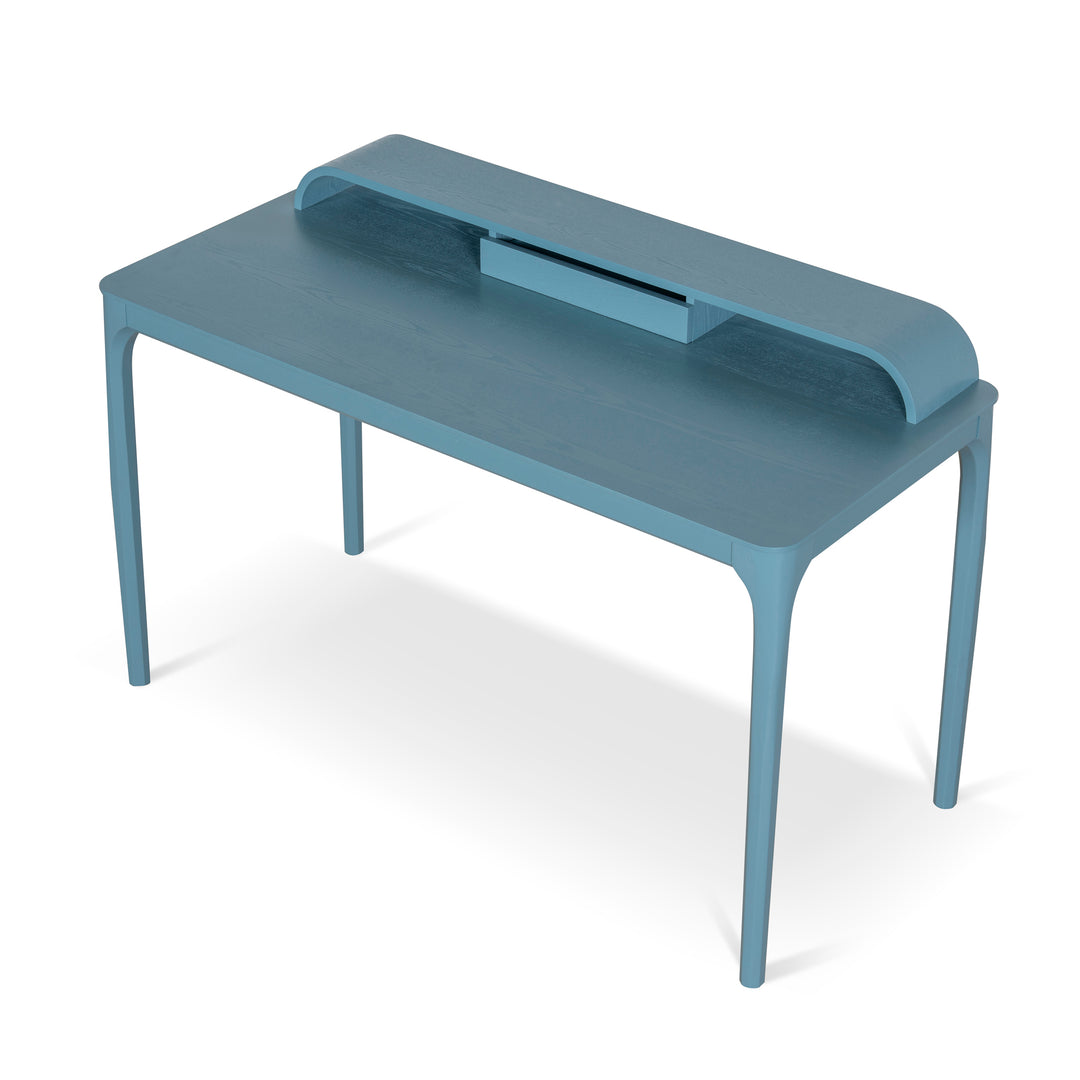 Reva Wooden Home Office Desk - Light Blue | Interior Secrets
