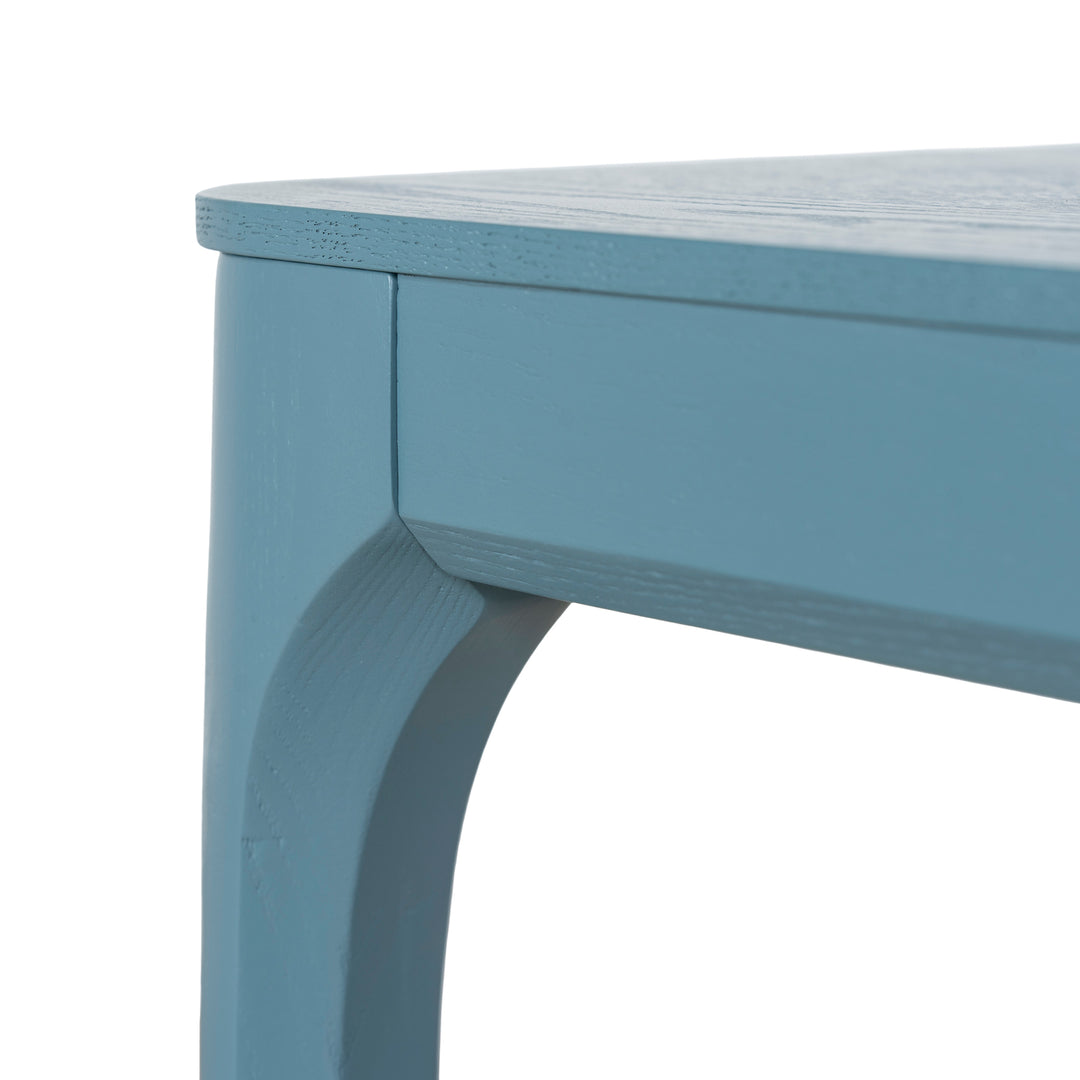 Reva Wooden Home Office Desk - Light Blue | Interior Secrets