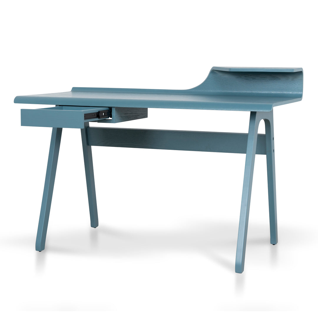 Ruban Wooden Home Office Desk - Light Blue | Interior Secrets