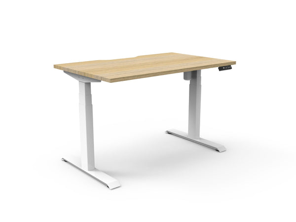Boost 1.2m Light Single Sided Workstation - Natural & White | Interior ...