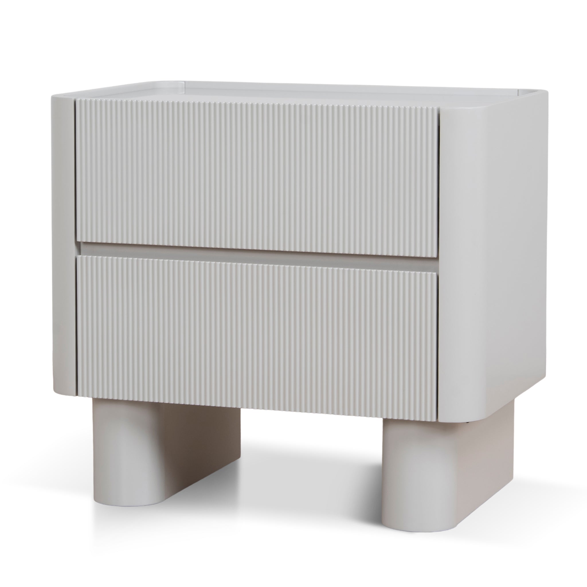Nuvira Bedside Table - Warm Grey | Interior Secrets