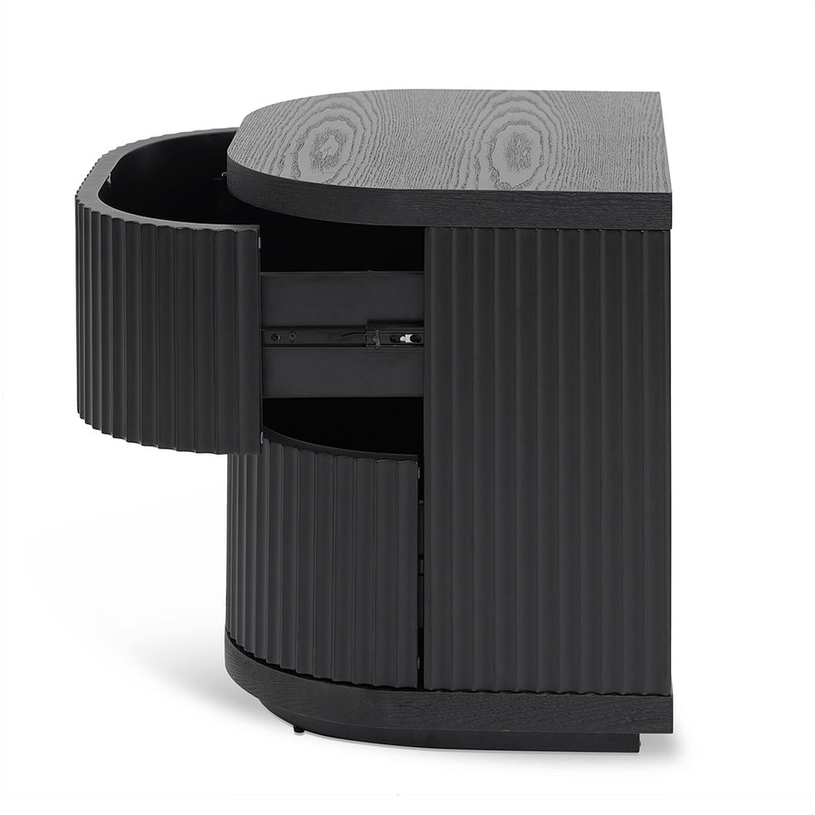 Elino Bedside Table - Full Black | Interior Secrets