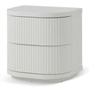 Elino Bedside Table - Full White | Interior Secrets