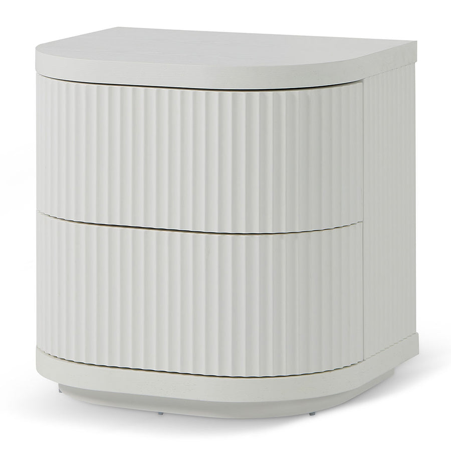 Elino Bedside Table - Full White | Interior Secrets