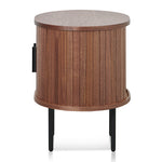 Dania Round Side Table - Walnut | Interior Secrets