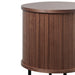 Dania Round Side Table - Walnut | Interior Secrets
