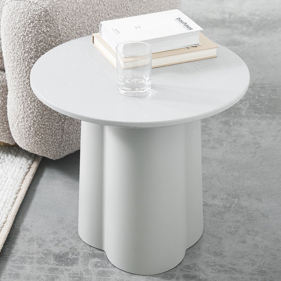 Polly Round Side Table - Light Grey | Interior Secrets