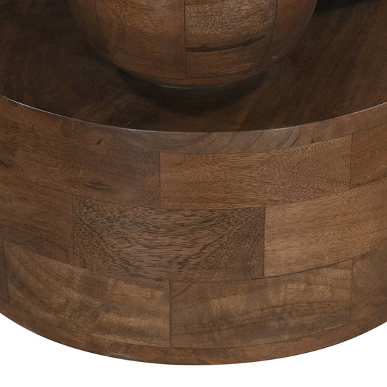 Metody 40cm Round Side Table - Walnut | Interior Secrets