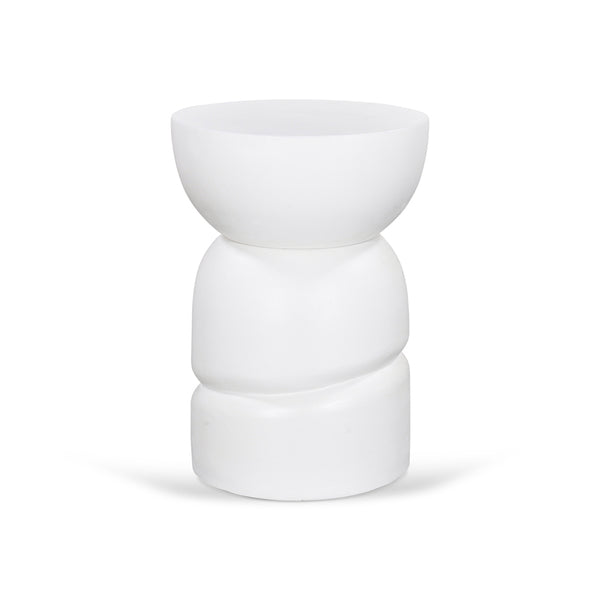 Anttoni 38cm Round Side Table - White | Interior Secrets