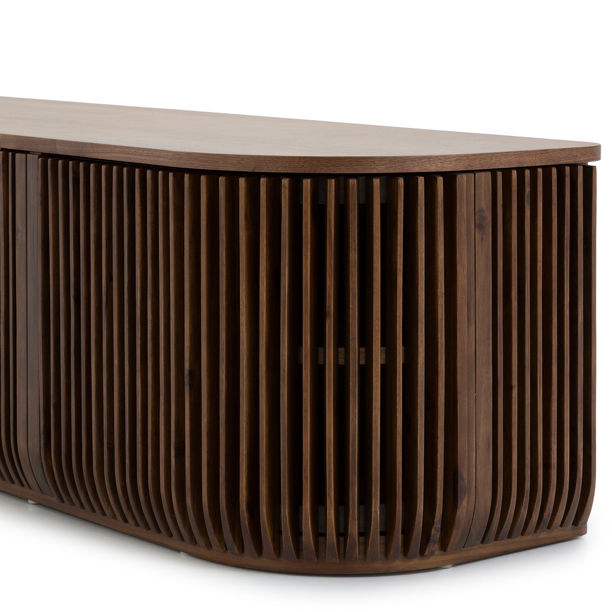 Arvena 2.15m TV Entertainment Unit - Walnut Stain | Interior Secrets