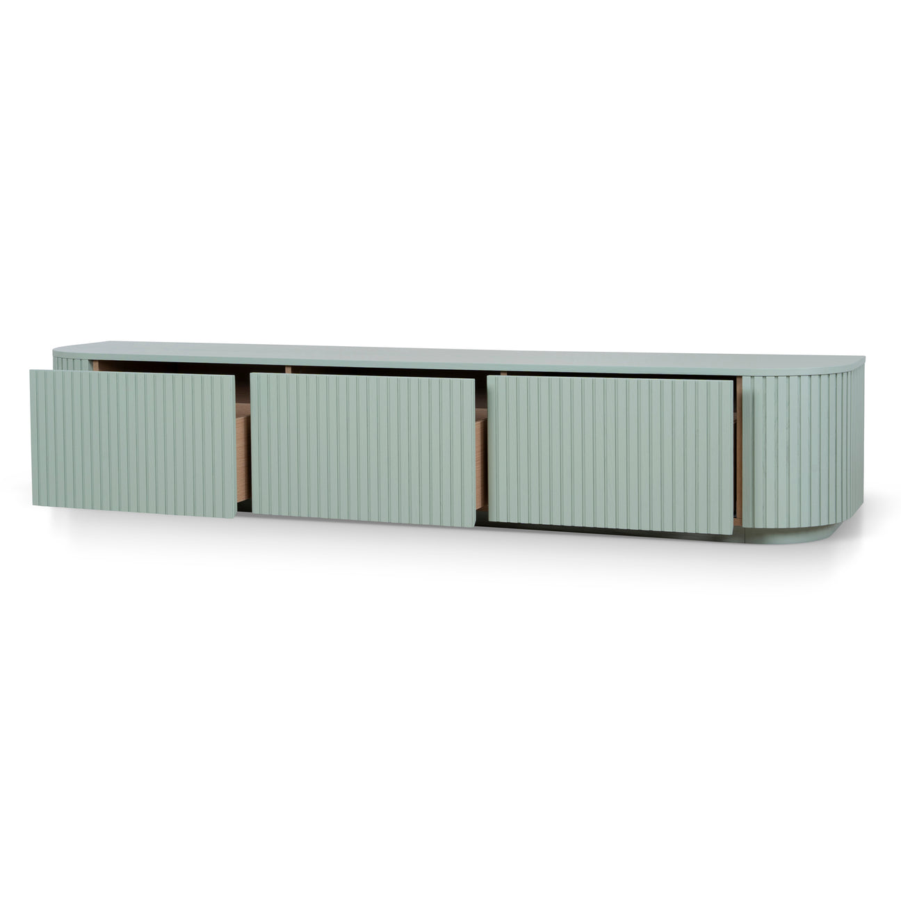 Marty 2.4m Entertainment TV Unit - Sage Green | Interior Secrets
