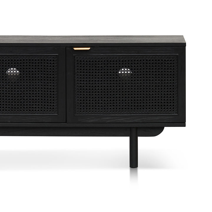 Benitez 1.7m ELM TV Entertainment Unit - Full Black | Interior Secrets