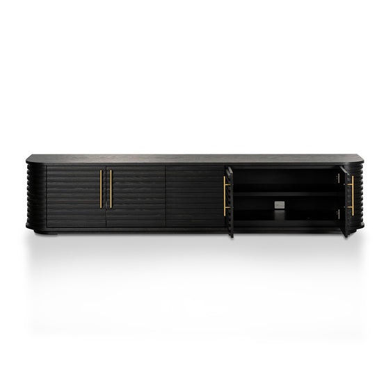 Domenic 2.3m TV Entertainment Unit - Textured Espresso Black | Interior ...