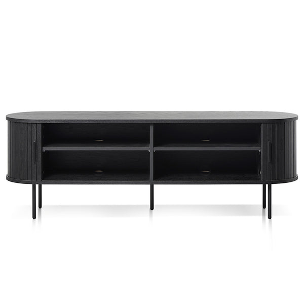 Dania 1.6m TV Entertainment Unit - Full Black | Interior Secrets