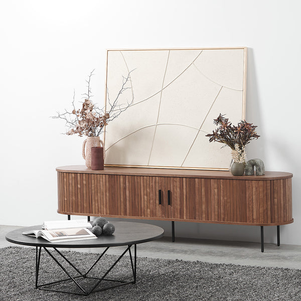 Dania 2m TV Entertainment Unit - Walnut | Interior Secrets