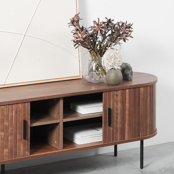 Dania 2m TV Entertainment Unit - Walnut | Interior Secrets