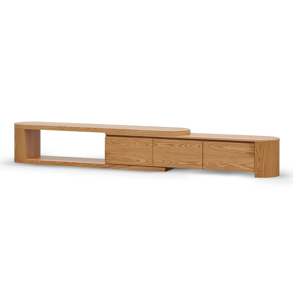 Eliza Extendable TV Entertainment Unit - Natural Oak | Interior Secrets