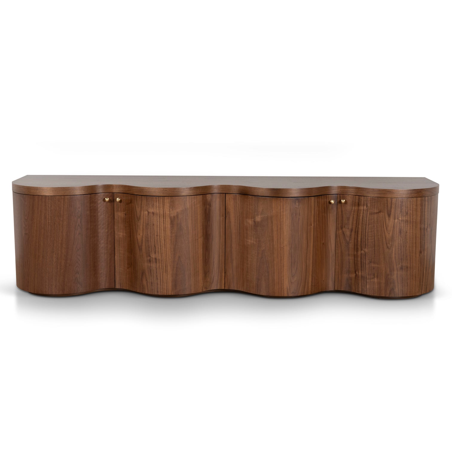 Jaya 2.15m TV Entertainment Unit - Light Walnut | Interior Secrets