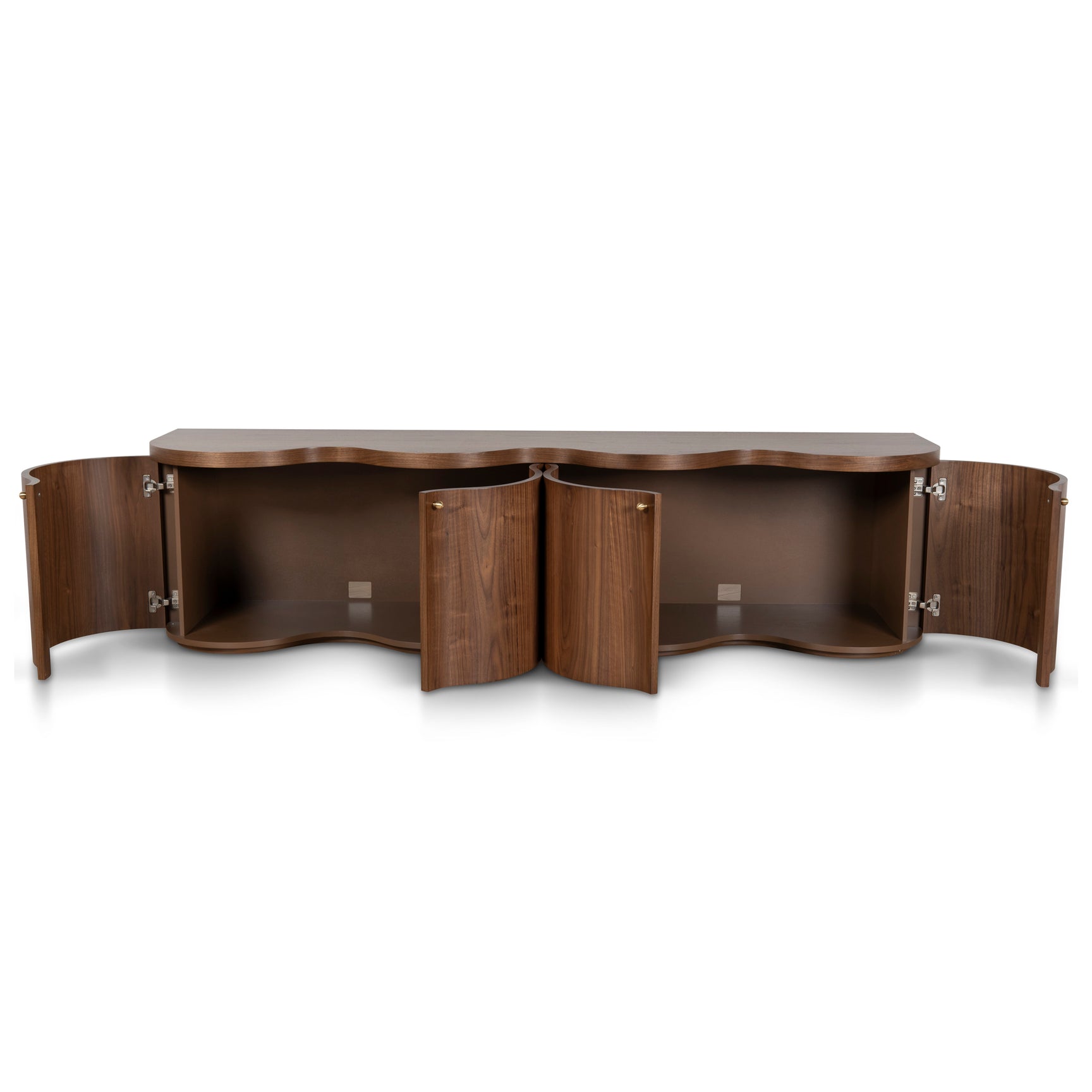 Jaya 2.15m TV Entertainment Unit - Light Walnut | Interior Secrets