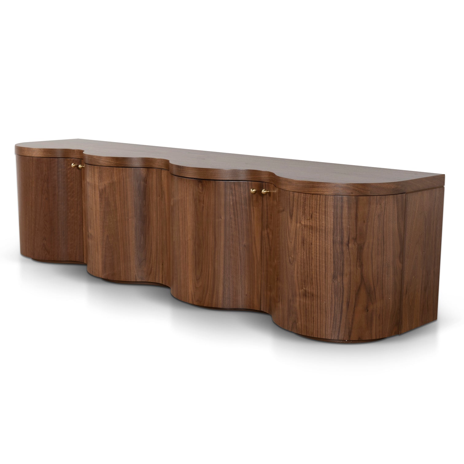 Jaya 2.15m TV Entertainment Unit - Light Walnut | Interior Secrets