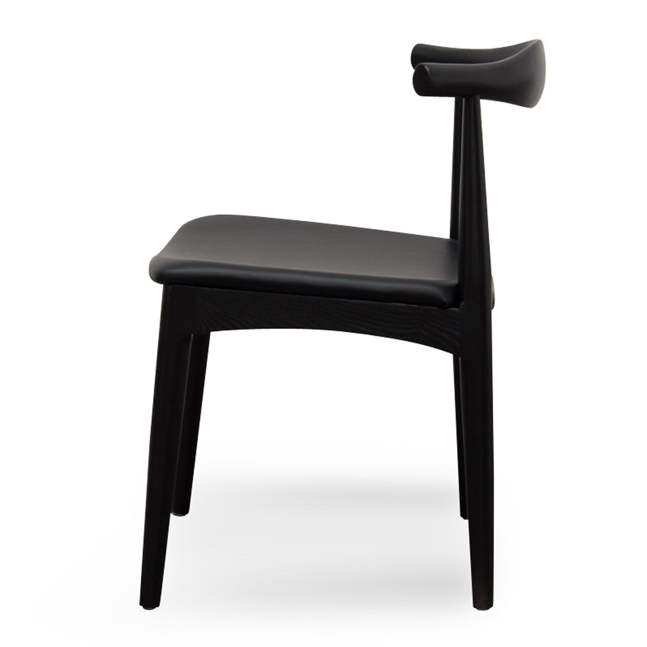 Set of 2 - Henrik Dining Chair - Full Black | Interior Secrets