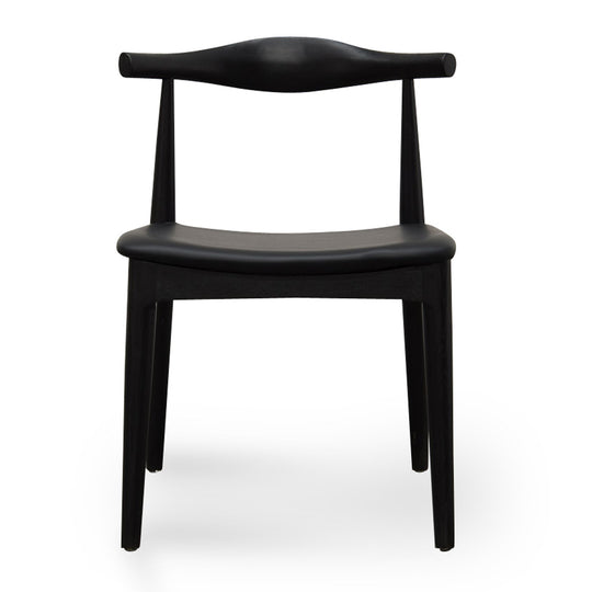 Set of 2 - Henrik Dining Chair - Full Black | Interior Secrets