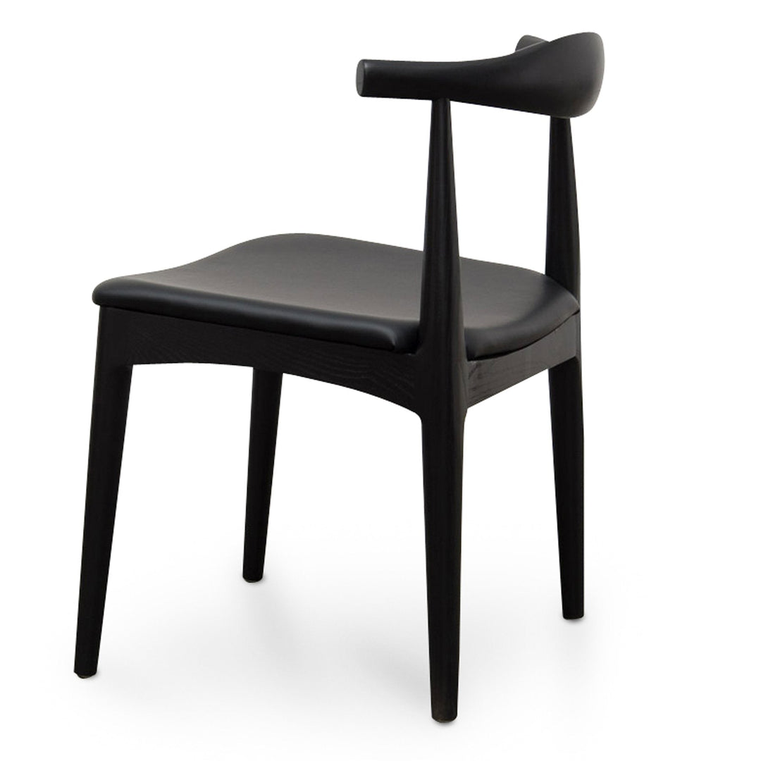 Set of 2 - Henrik Dining Chair - Full Black | Interior Secrets