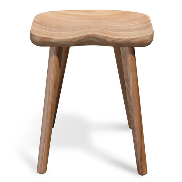 Set of 2 - Moxie 45cm Wooden Lowstool - Natural | Interior Secrets