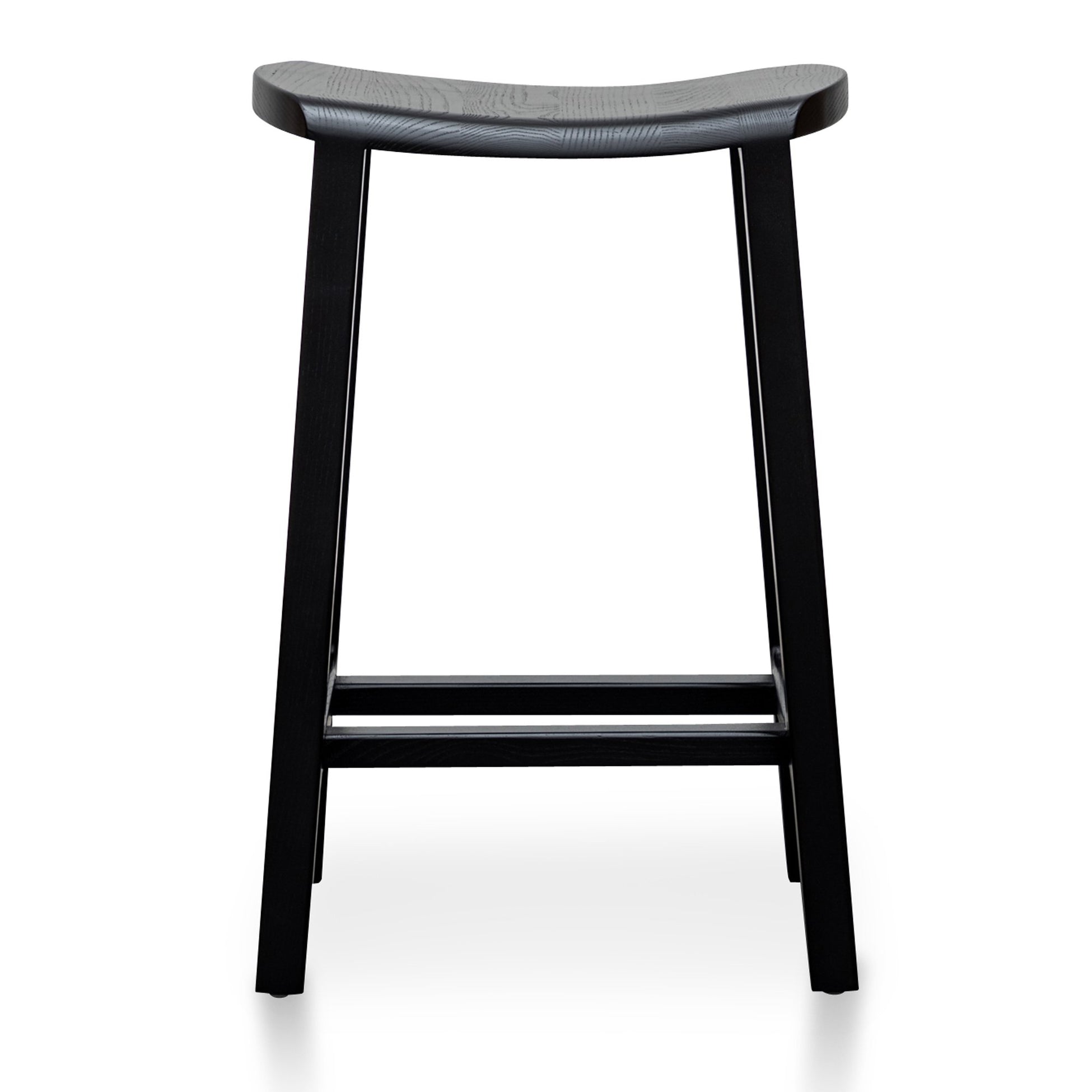 Judy Wooden Bar Stool - Black | Interior Secrets