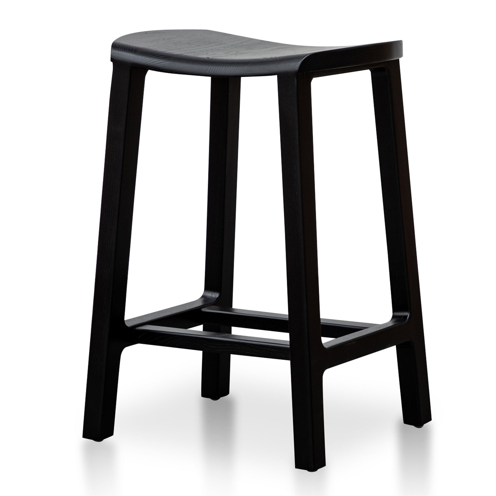 Judy Wooden Bar Stool - Black | Interior Secrets