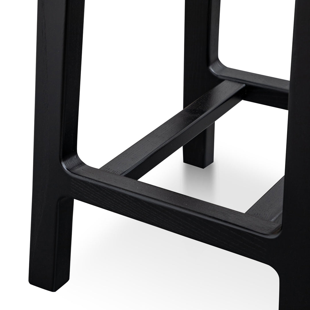 Judy Wooden Bar Stool - Black | Interior Secrets
