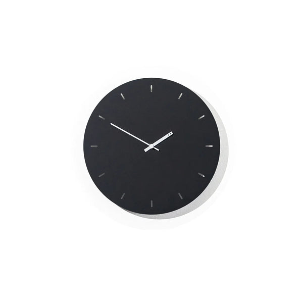 Minimal 25cm Wall Clock - Black | Interior Secrets